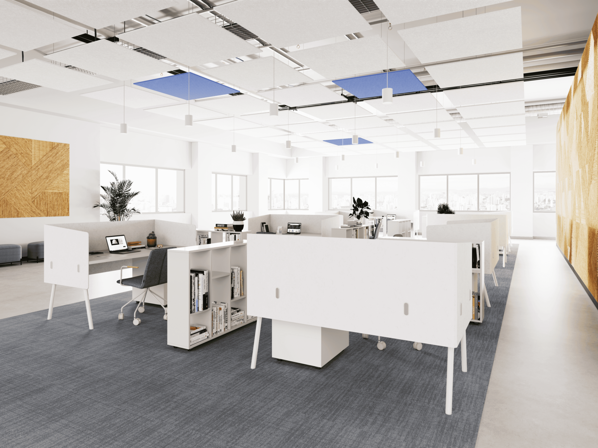 Truss Felt Ceiling Baffle - Acoustic Panels and Sound Masking | MPS